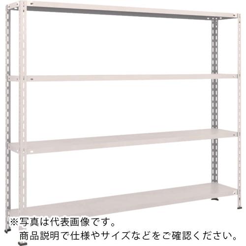 特長：組み立て簡単、今までボルト組みをしていた手間が大きく省けます。中棚は全て棚受けに棚板を置くだけの段替え簡単構造（中棚ボルト不要）です。仕様：間口(mm)：1815奥行(mm)：315高さ(mm)：1504有効間口(mm)：1728色：...