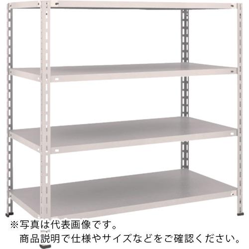 特長：組み立て簡単、今までボルト組みをしていた手間が大きく省けます。中棚は全て棚受けに棚板を置くだけの段替え簡単構造（中棚ボルト不要）です。仕様：間口(mm)：1215奥行(mm)：615高さ(mm)：1204有効間口(mm)：1128色：...