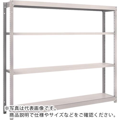 特長：ボルトを1本も使用していないボルトレス構造で、分解・組み立て作業が簡単。組立作業の時間を大幅に短縮できます。棚の段数変更が小刻みな25mmピッチで、自由に調整、変更ができます。高さ、奥行が同じであれば、増結することができます。また、支...