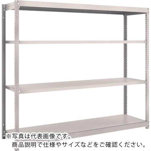 特長：ボルトを1本も使用していないボルトレス構造で、分解・組み立て作業が簡単。組立作業の時間を大幅に短縮できます。棚の段数変更が小刻みな25mmピッチで、自由に調整、変更ができます。高さ、奥行が同じであれば、増結することができます。また、支...