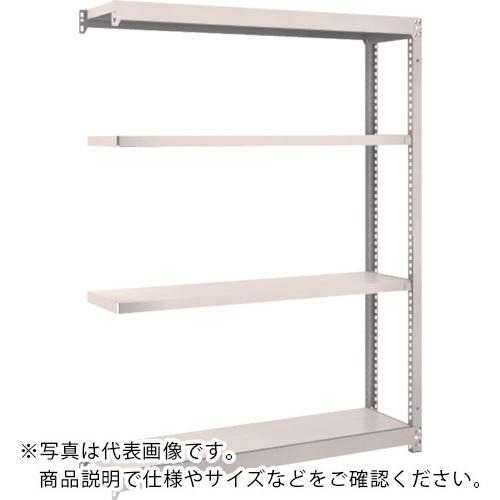 特長：ボルトを1本も使用していないボルトレス構造で、分解・組み立て作業が簡単。組立作業の時間を大幅に短縮できます。棚の段数変更が小刻みな25mmピッチで、自由に調整、変更ができます。高さ、奥行が同じであれば、増結することができます。また、支...