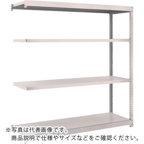 特長：ボルトを1本も使用していないボルトレス構造で、分解・組み立て作業が簡単。組立作業の時間を大幅に短縮できます。棚の段数変更が小刻みな25mmピッチで、自由に調整、変更ができます。高さ、奥行が同じであれば、増結することができます。また、支...