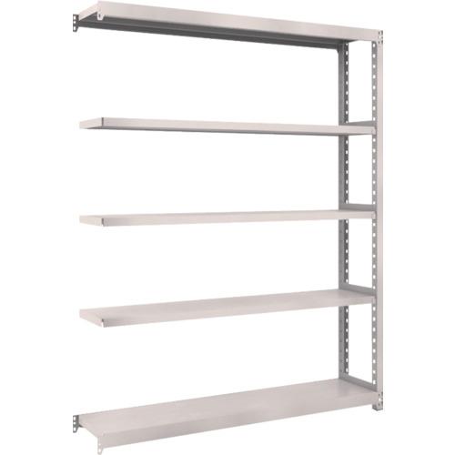 特長：ボルトを1本も使用していないボルトレス構造で、分解・組み立て作業が簡単で、作業時間を大幅に短縮できます。棚の段変更が、25mmピッチで、自由に調整、変更ができます。高さ、奥行が同じであれば、増結することができます。また、支柱を兼用する...