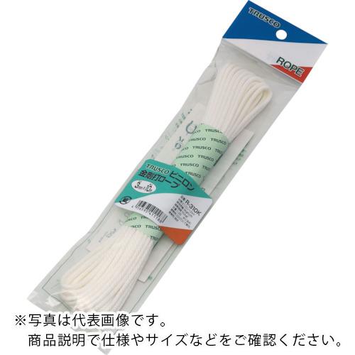 特長：耐候性、耐久性に優れ、漁業用、陸上用などの幅広い分野で使われています。強度は3つ打に比べ30%程度低下しますが、しなやかで手触りが良く、キンク（ねじれ）しにくい扱いやすいロープです。用途：屋外現場での使用。国旗などフラッグの昇降用。袋...