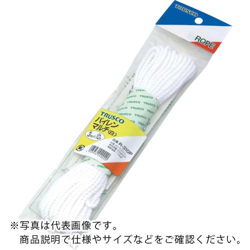 特長：軽くて柔らかく、扱いやすいです。用途：荷物などの識別。テント、タープの張り綱。店舗内の指示板吊り下げ用。仕様：色：白線径(mm)：5長さ(m)：10包装形態：袋入ロープの打ち方：3打ち3つ打材質／仕上：ポリプロピレン（PP）　●代表画...