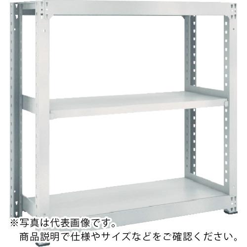特長：ボルトを1本も使用していないボルトレス構造で、分解・組み立て作業が簡単で、作業時間を大幅に短縮できます。棚の段変更が、25mmピッチで、自由に調整、変更ができます。高さ、奥行が同じであれば、増結することができます。また、支柱を兼用する...