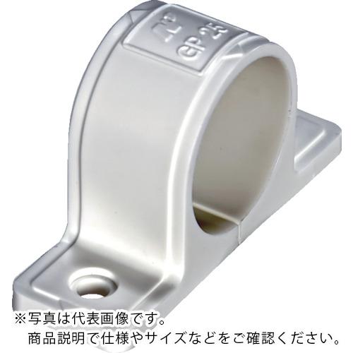 特長：管の電気絶縁、キズ等の保護、耐食性に優れた配管支持金具です。本体に適合パイプサイズが表記されており、分かりやすい仕様です。本体四方にセンターマークが付いているため、墨出し位置へすばやく正確に施工できます。柔らかさと強度を両立した、パイ...