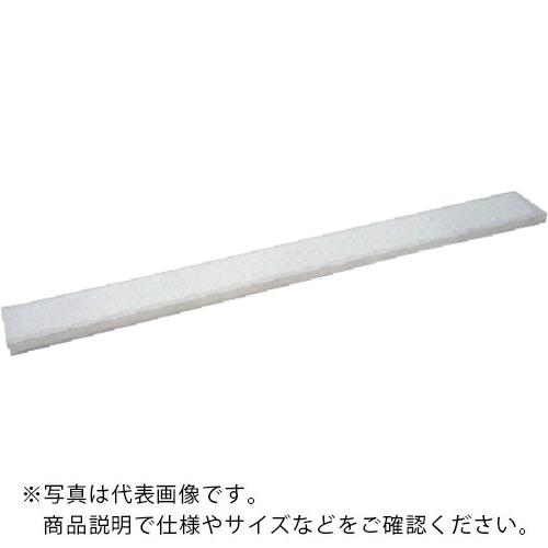 特長：表面はショットブラストによるノンスリップ加工を施しています。2点支持仕様です。両端には水抜き穴が付いています。両端には取っ手穴が付いています。用途：工場向け、現場向けの足場板。仕様：最大使用質量(kg)：200支持点数：2全長(mm)...