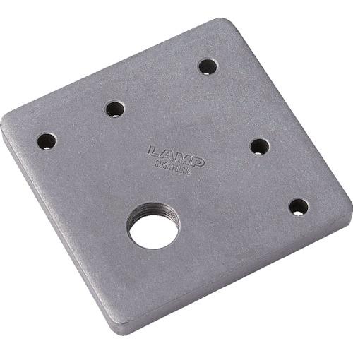 特長：アジャスター、ねじ込みキャスターをアルミフレームに取り付けるためのベースプレートです。仕様：適合ボルト：M16幅(mm)：80奥行(mm)：80高さ(mm)：9品名：脚端ベース対応ねじサイズ：M16仕上：バレル研磨材質／仕上：ステンレ...