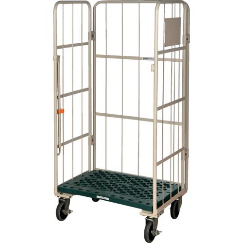 特長：物流現場ではもっともスタンダードなカゴ車です。床板は樹脂製で取り回しが軽く錆にも強いです。用途：商店・工場・物流・倉庫・オフィスでの商品、荷物の配送に最適。仕様：均等荷重(kg)：500外形寸法(mm)長さ：600外形寸法(mm)幅：...