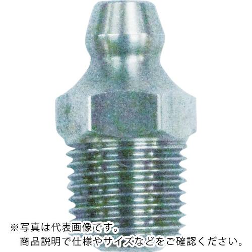 特長：グリスガンのノズルをグリスニップル先端に押し当てて注油します。注油圧力は、10MPa以下を推奨します。仕様：接続口径:R(PT)1/4形状:A型材質／仕上：本体:ステンレス(SUS303相当)スプリング:バネ用ステンレス鋼線(SUS3...