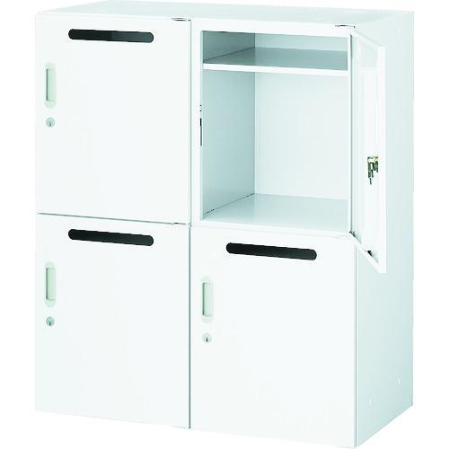 特長：フリーアドレスの職場などで個人の荷物の管理ができます。投入口付ですので、鍵を開けずに個人宛の郵便物などを受け取ることが可能です。上に天板を付けることで間仕切りとしても使うことができます。仕様：間口(mm)：900奥行(mm)：450高...