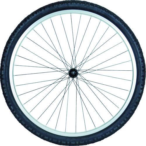 特長：THR5526専用の交換部品です。タイヤの中までゴムでできたパンクしないタイヤです。用途：TRUSCO　THR5526（26インチ）用仕様：品名：ノーパンクタイヤ　前輪注意：THR5526専用パーツです。ほかの機種には使用しないでくだ...