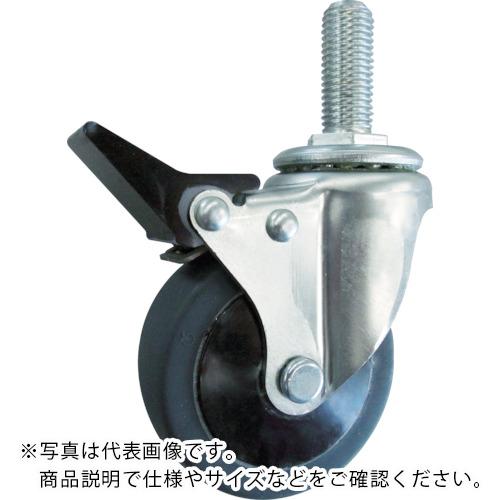 特長：走行音が静かで、床にスリップ痕がつきません。ペダルを踏むことによりストッパーフリー、旋回固定、オールストッパーを使い分けることができます。用途：騒音を嫌う環境での運搬用に。仕様：許容荷重(daN)：60許容荷重(kgf)：61.2車輪...