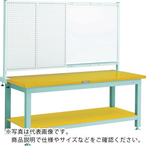 特長：本体は構造用鋼管、圧延鋼材で、接続部分はすべて溶接で接合しています。向かって左側がパンチングパネルで右側がホワイトボードです。フックなどを用いてパンチングパネルに工具などを吊り下げることができます。仕様：天板材質：ダップ化粧間口(mm...