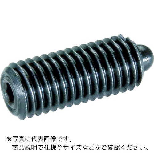 特長：本体・ピンがスチール製の六角穴(背面)とマイナス溝付(前面)スプリングプランジャーです。用途：位置決め、固定、押し付け、押し離しなどに使います。仕様：荷重(N)：6.0〜19.0ねじ寸法：M5×0.80ストローク(mm)：2.3全長(...