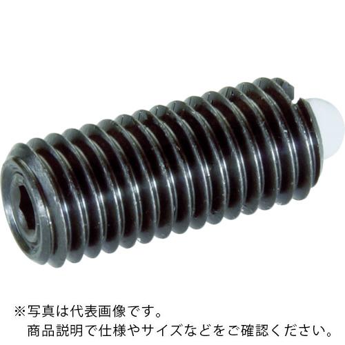 特長：本体スチール製・ピンが樹脂製の六角穴(背面)とマイナス溝付(前面)スプリングプランジャーです。用途：位置決め、固定、押し付け、押し離しなどに使います。仕様：荷重(N)：10.0〜39.0ねじ寸法：M8×1.25ストローク(mm)：3....