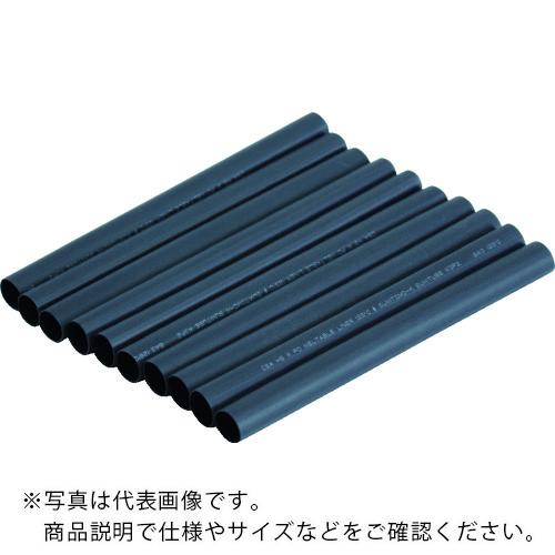 特長：内面に接着剤のついた防水に優れた熱収縮チューブです。3：1の高収縮率タイプで段差の大きい箇所の保護に有効です。用途：機器内配線の絶縁、保護、端末処理、識別。仕様：色：黒収縮後肉厚(mm)：1.3収縮前内径(mm)：9.5収縮後内径(m...