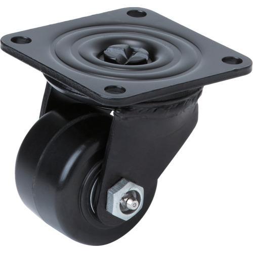 特長：波状繊維入りフェノール樹脂車輪です。金具旋回部分は熱処理を施している為、高荷重、衝撃による摩擦、変形を防ぎ長時間滑らかに使用でき、長時間高荷重で固定していても車輪に変形がありません。プラスカイト・キャストナイロン車輪の2種類。車輪はロ...