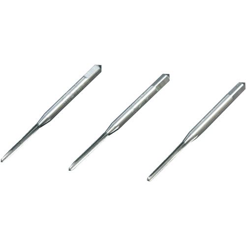 特長：荒・中・仕上の3本組です。用途：M2のタップ加工。仕様：先端：先・中・上ピッチ：0.4mmサイズ：M2