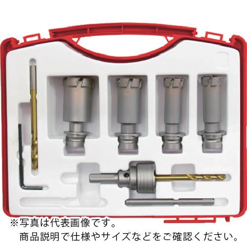 特長：1本のシャンクで各サイズの穴あけ加工に対応しています。用途：板厚12mmまでの鋼板・鋳鉄・ステンレス板の穴あけ作業に。35mmまでの樹脂材料、および複合材料などへの穴あけ作業に。仕様：名称：深穴ホールソーボックスキットセット内容：SD...