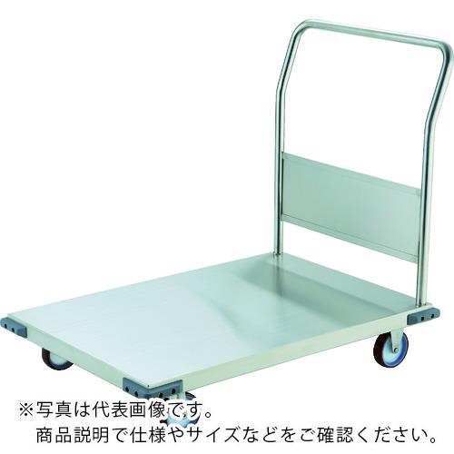 特長：荷台にしっかりと補強の入った、板厚1.5tの頑強な溶接式のSUS304製台車です。キャスターもSUS金具ですので、食品工場やクリーンルームで使用できます。用途：食品工場、研究所など。仕様：均等荷重(kg)：200長さ(mm)：1200...