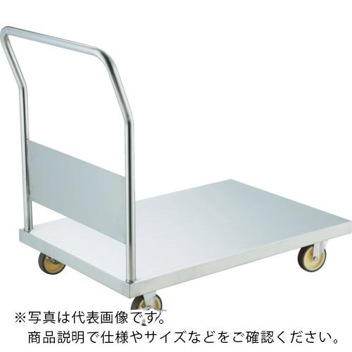 特長：荷台にしっかりと補強の入った、板厚1.5tの頑強な溶接式のSUS304製台車です。キャスターもSUS金具ですので、食品工場やクリーンルームで使用できます。用途：食品工場、研究所など。仕様：均等荷重(kg)：200長さ(mm)：800幅...
