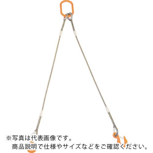 特長：JIS規格適合品のワイヤロープを使用しています。「労働安全衛生規則第475条」及び「クレーン等安全規則第219条」に規定された方法に則り加工している商品です。編み込み加工部の端末を特殊スリーブにて圧着加工しており、加工部分のトゲが全く...