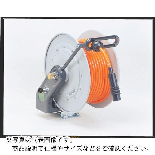 特長：自動巻きエヤーホースリールの充実シリーズです。任意の長さにロックするラチェット式ストッパー付です。カプラを保護する口金ブーツ付です。大型ガイドローラーで巻き取りも容易です。用途：エアー作業に仕様：ホース全長(m)：30取付一次側：Rc...