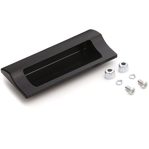 特長：ワンタッチ取付仕様と同じデザインです。用途：各種産業機器に。仕様：全長(mm)：110全高(mm)：50ねじ寸法：M4ねじ深さ(mm)：7.5ねじ長さ(mm)：10色：黒適合板厚(mm)：0.5〜3.2P(mm)：96W1(mm)：1...