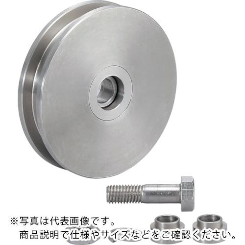 特長：JS365型の枠無しタイプです。ベアリングはラバーシール（密閉防塵式）を使用し、耐水性に優れています。屋外で使用できます。用途：門扉。仕様：車輪径(mm)：75車輪幅(mm)：20車輪：コ型材質／仕上：車輪：ステンレス鋼（SUS303...