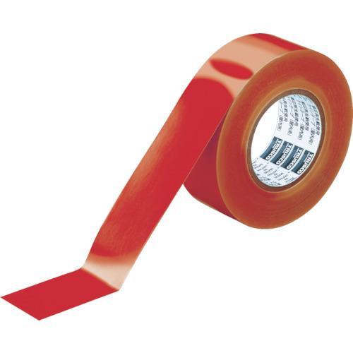 特長：剥離紙がなくゴミが少ないエコロジー商品です。粗面にもよくなじむ特殊な粘着剤を使用しています。接着力が強力で、汚れにくく、耐摩耗性・耐久性に優れたタイプです。用途：屋内用。工場、駐車場、病院などの構内区画ライン標示。仕様：色：レッド幅(...