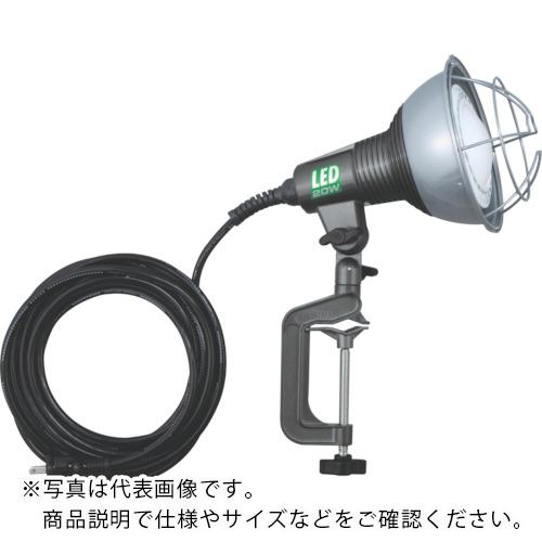 特長：20W LED作業灯です。広角タイプです。ビーム角／110度です。昼白色です・。仕様：電線長／0.3m電線仕様／ソフトンケーブルVCT0.75［［MM2］］×2C20WLED電球(昼白色)3インチバイス付二重絶縁構造
