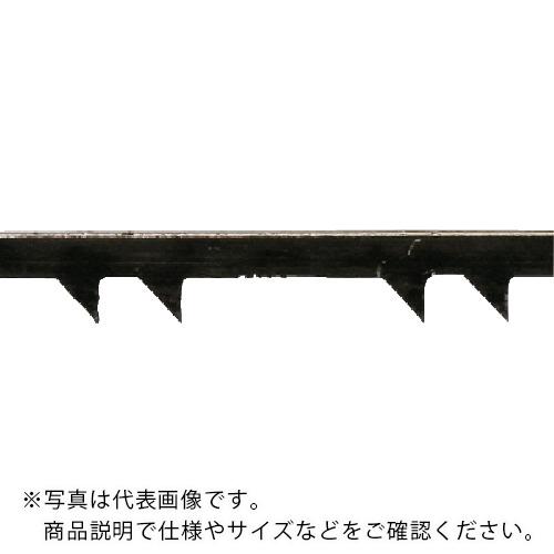 特長：刃の間隔を広げることで木材の切断に最適です。切断能力が飛躍的に向上します。用途：木工用として。仕様：全長(mm)：130刃厚(mm)：0.5入数(枚)：12サイズ：2つ山幅(mm)：1.75
