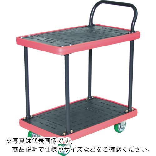特長：荷台の全周に緩衝ゴムを巻き、ぶつけても傷を付けにくくしてあります。緩衝ゴムがテーブル面より約5mm高いためコボレ止めにもなっています。仕様：均等荷重(kg)：300色：ブラック長さ(mm)：906幅(mm)：616高さ(mm)：217...