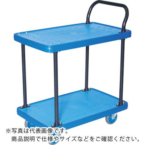 特長：荷台の全周に緩衝ゴムを巻き、ぶつけても傷を付けにくくしてあります。緩衝ゴムがテーブル面より約5mm高いためコボレ止めにもなっています。仕様：均等荷重(kg)：150色：ブルー長さ(mm)：716幅(mm)：436高さ(mm)：162ハ...