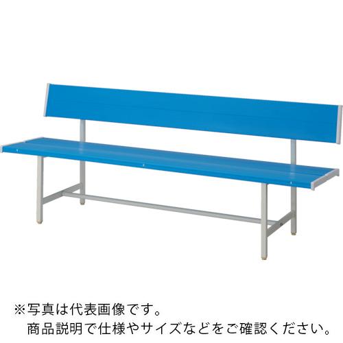 特長：スタンダードな樹脂製ベンチです。仕様：幅(mm)：1505奥行(mm)：500高さ(mm)：700色：ブルー座面色：ブルー脚部色：ホワイトタイプ：背付座高(mm)：400組立目安：1人15分材質／仕上：背・座:樹脂成型品脚:スチール注...