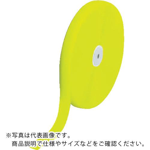 特長：繊維製品なので軽く、お好みのサイズにカットでき、縫製取付や加工が容易にできます。用途：さまざまな商品の固定に。仕様：色：蛍光イエロー幅(mm)：16長さ(m)：25厚さ(mm)：2.5縫製取付タイプ材質／仕上：ポリエステル注意：途中継...