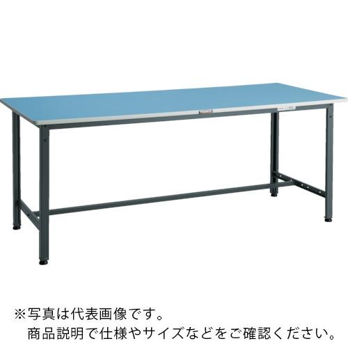 特長：青色の天板には鎮静作用と視認性が高まる効果があります。リノリューム張天板を使用し、目に優しく、長期間の作業でも負担が軽減できます。商品の仕分けや検品に最適です。表面は滑らかで、ソフトな光沢があり清潔感を保持し、耐水性・防汚性にも優れて...