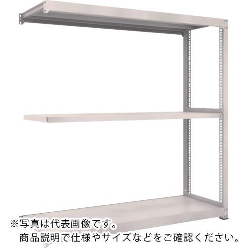 特長：ボルトを1本も使用していないボルトレス構造で、分解・組み立て作業が簡単で、作業時間を大幅に短縮できます。棚の段変更が、25mmピッチで、自由に調整、変更ができます。高さ、奥行が同じであれば、増結することができます。また、支柱を兼用する...