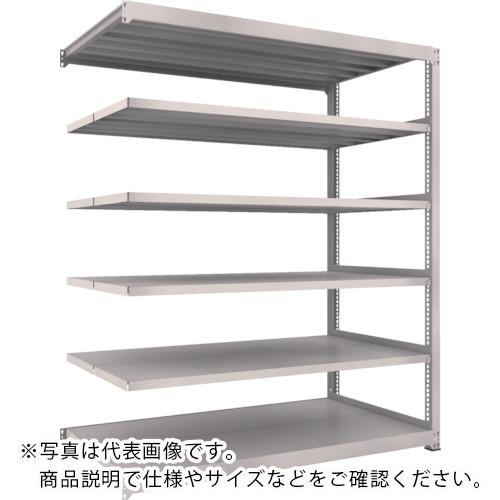 特長：ボルトを1本も使用していないボルトレス構造で、分解・組み立てが簡単。組立作業の時間を大幅に短縮できます。棚の段変更が、25mmピッチで、自由に調整、変更ができます。高さ、奥行が同じであれば、増結することができます。また、支柱を兼用する...