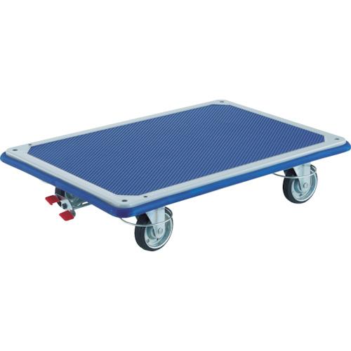 特長：大きな荷物の運び出しなどに最適です。リング状の金具で自在キャスターの回転だけでなく旋回も固定します。仕様：均等荷重(kg)：300長さ(mm)：915幅(mm)：615高さ(mm)：205キャスター径(mm)：130付属ストッパー：3...