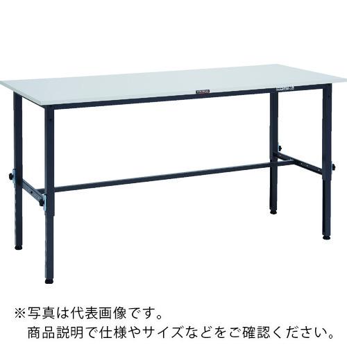 特長：650〜950mmの間で50mmピッチの高さ調節ができる作業台です。作業内容に合わせて座り作業・立ち作業のいずれにもご利用できます。仕様：天板材質：リノリューム張間口(mm)：1800奥行(mm)：600高さ(mm)：650〜950脚...