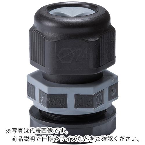 特長：本体とゴムブッシュが一体成型され隙間のない構造で、防水性に優れています。仕様：取付穴径(mm)：φ20.2適合電線径(mm)：φ6×2色：ブラック/グレー　●代表画像について 商品によっては、代表画像を使用している場合がございます。 ...