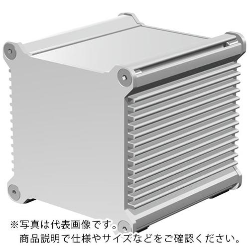 特長：ヒートシンク形状のアルミ押出材を使用し、パネルはシルバーアルマイト仕上げで洗練されたデザインです。ボディーフレーム内部・パネル裏面が導通しており、シールド効果のあるケースです。仕様：色：シルバーアルマイト高さ(mm)：82縦(mm)：...
