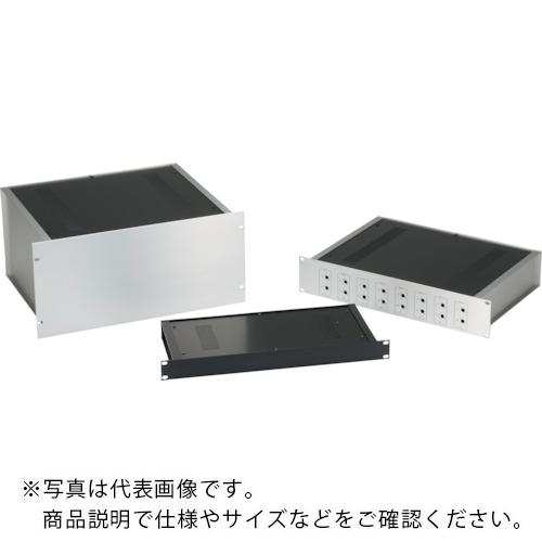 特長：パネル構造で、加工・シルク印刷・彫刻が大変しやすい組立式のEIA規格のラックケースです。仕様：色：ブラック高さ(mm)：88縦(mm)：370横(mm)：482.6EIA規格材質／仕上：天、底板（鉄：SPCC　t1.0）パネル（アルミ...
