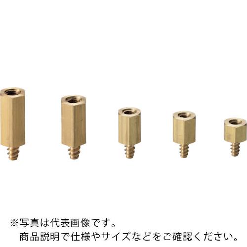 特長：ネジ部がタッピング形状で、プラスチックケースのボスにそのまま取付け可能なスペーサーです。M2.3、M2.6、M3用を揃えています。仕様：ねじ径(mm)：3材質／仕上：真ちゅう　●代表画像について 商品によっては、代表画像を使用している...
