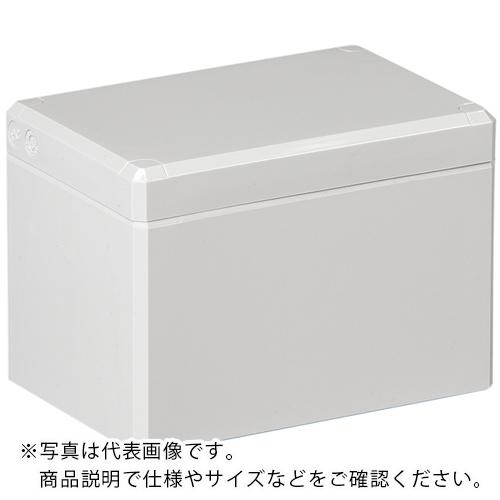 特長：保護等級IP65の防水・防塵ポリカーボネートボックスです。軽量で耐衝撃性に優れています。トップカバー内側にも取付ボスが付いていますので部品などの取付けにご利用下さい。仕様：Rohs対応品IP65材質／仕上：ポリカーボネート　●代表画像...