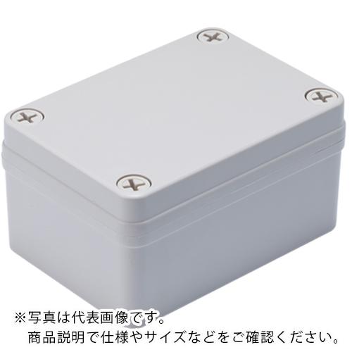特長：ポリウレタン製防水ガスケット付のビス止めタイプの小型ボックスです。FA・制御/電設工事用など様々な分野で使用可能な汎用プラスチックボックスです。用途：コントロールボックス仕様：間口(mm)：75奥行(mm)：105高さ(mm)：55付...