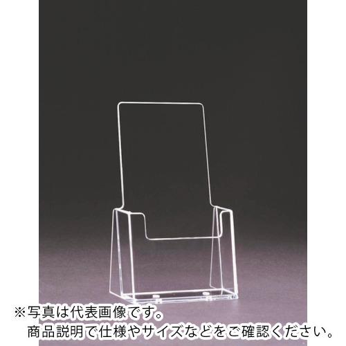 特長：透明度が高く一体成型できれいに製作しています。用途：印刷物の展示に。仕様：間口(mm)：114奥行(mm)：65高さ(mm)：185適合紙サイズ：A4内寸W(mm)：110内寸D(mm)：32プリコ　カタログスタンド　卓上用　A4三つ...